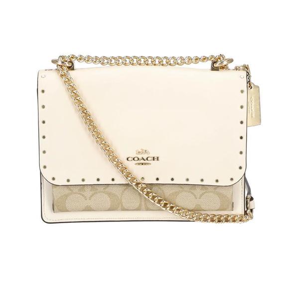 Coach | Bags | Coach Claire Crossbody Signature Canvas With Rivets ...